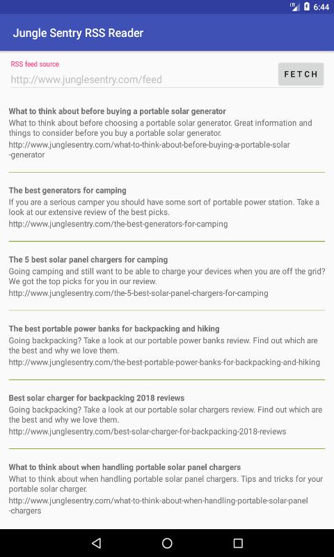 Jungle Sentry RSS Reader - App on Amazon Appstore