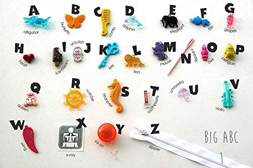 Tomtoy Big Abc Trinkets For Montessori Alphabet Box Language Miniatures ...