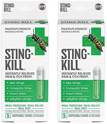 Amazon.com : Sting-Kill external anesthetic disposable swabs - 5 ea, 2 ...