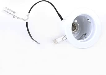 Newlec Recessed Fixed Spotlight - Ceiling - Steel Spring Clips -White ...