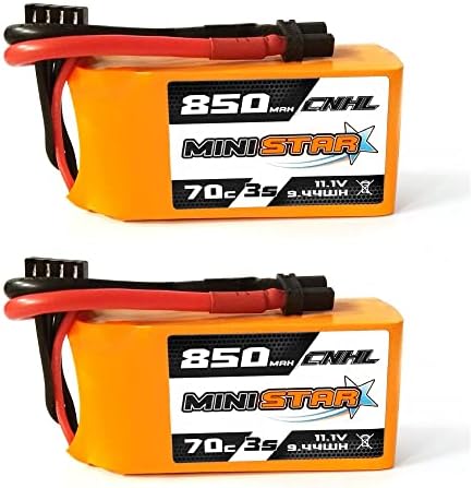 CNHL 850mAh 3S Lipo Battery 11.1V 70C with XT30 Plug for RC Car ...