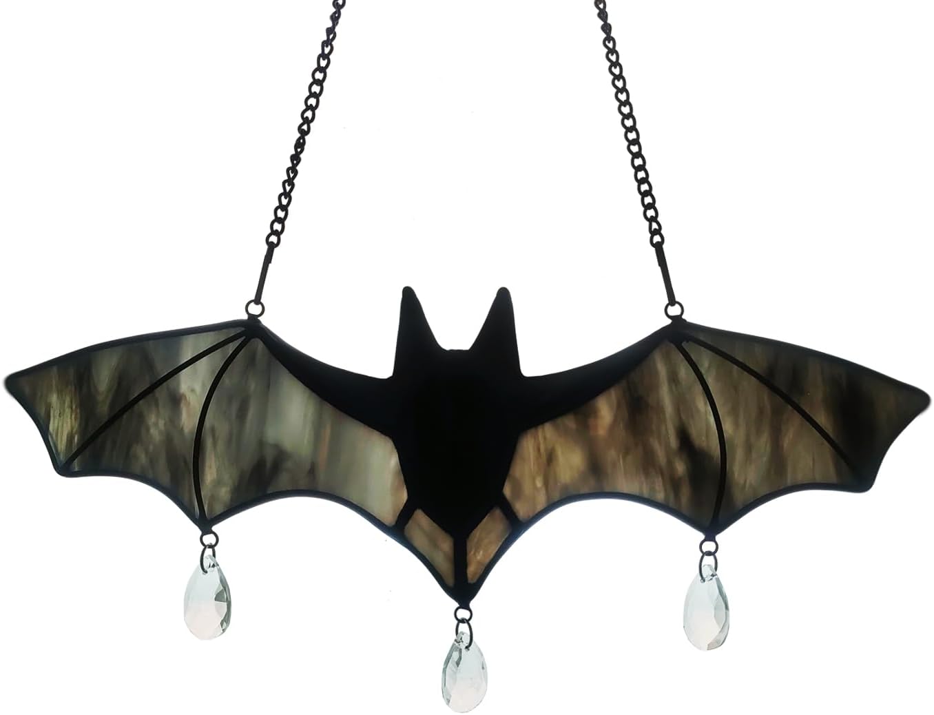 Amazon.com: Bat Decor Stained Glass Window Hanging Suncatcher for ...