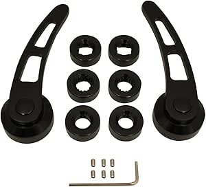 Amazon.com: Pirate Mfg Hot Rod Black Billet Aluminum Long Door Handles V8