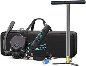 Amazon.com : Scuba Mask with Air Tank System, 0.5L Mini Diving Tank ...