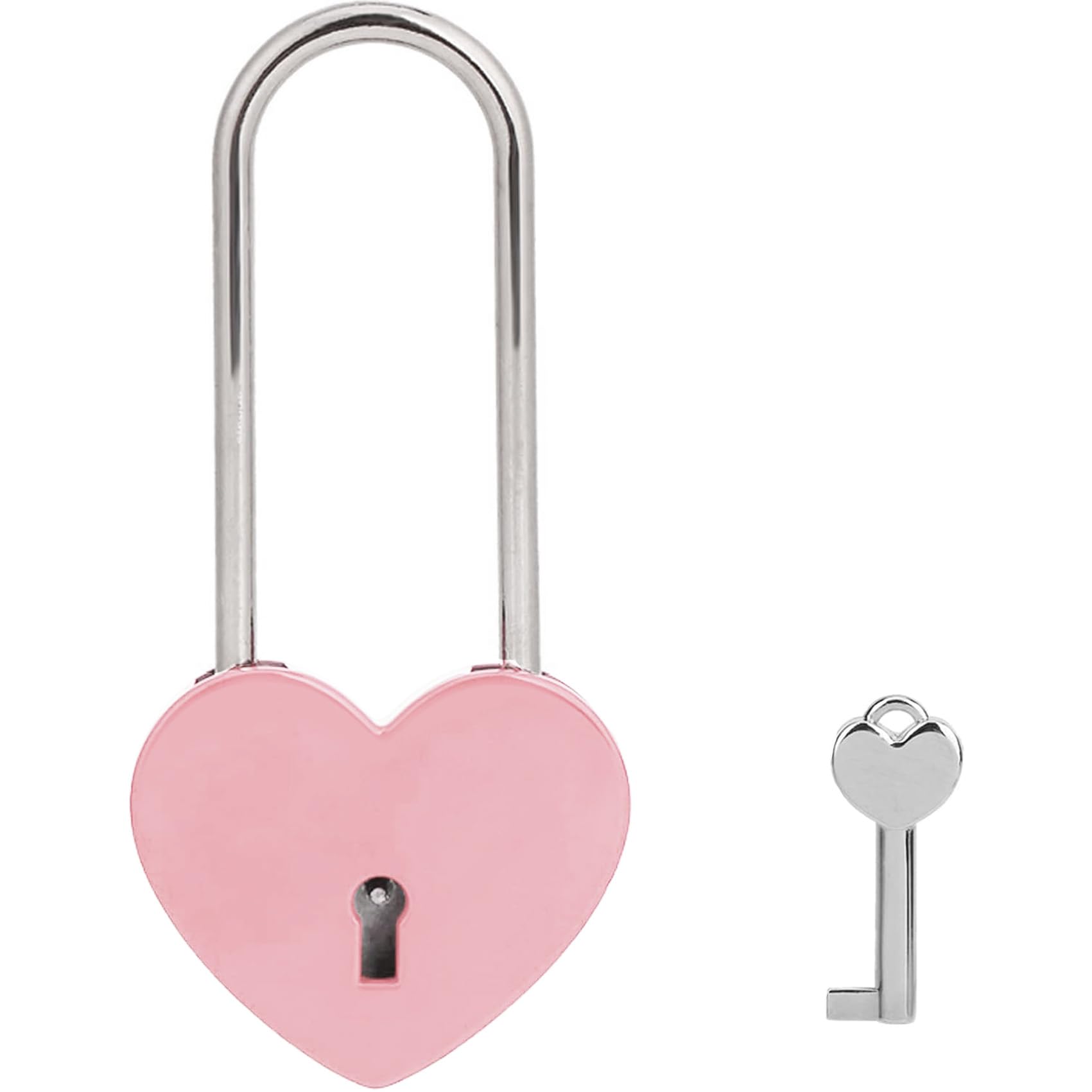Snapklik.com : VeYocilk Love Lock,3.5" 50mm Rubber Paint Pink Heart ...