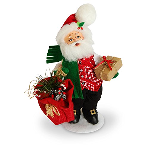 Annalee - 9in Rustic Yuletide Santa : Amazon.in: Home & Kitchen