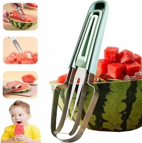 Amazon.com | Watermelon Cutter Slicer Tool,3-in-1 Watermelon Cutter ...