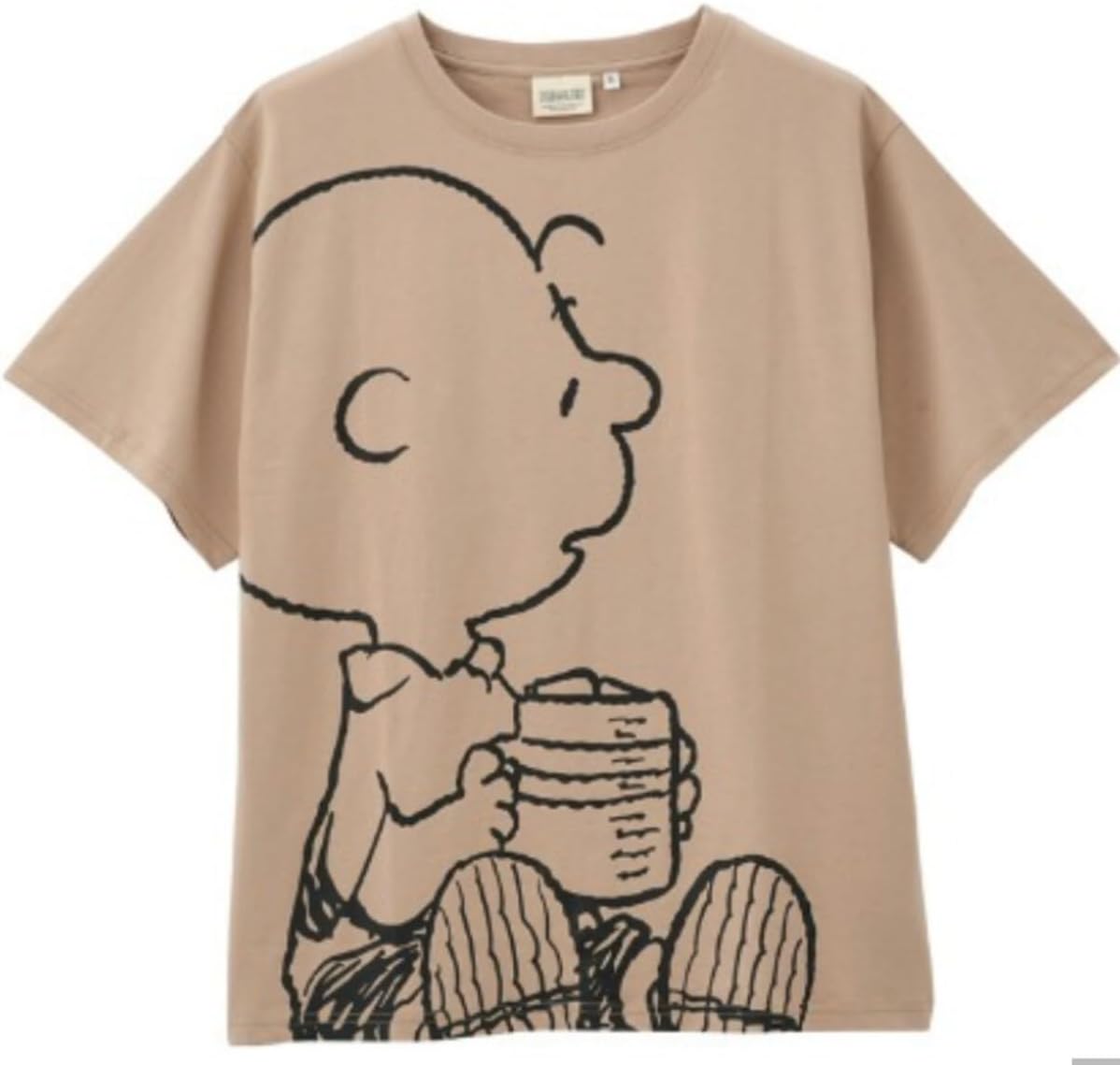 Amazon | 【5Lサイズ メンズ】 チャーリー・ブラウン Tシャツ ベージュ | Tシャツ・カットソー 通販