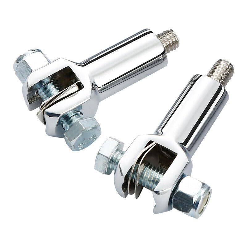 Snapklik.com : Chrome Foot Peg Supports Mounts Clevis Kits Fits For ...