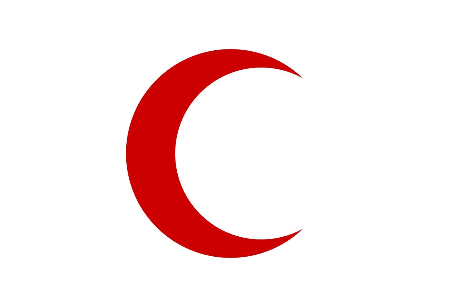 Red Waxing Crescent Moon