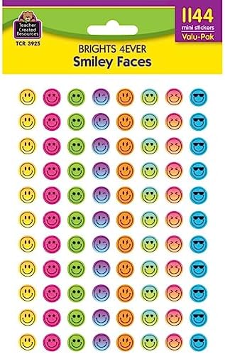 Amazon.com : Teacher Created Resources Brights 4Ever Smiley Faces Mini ...