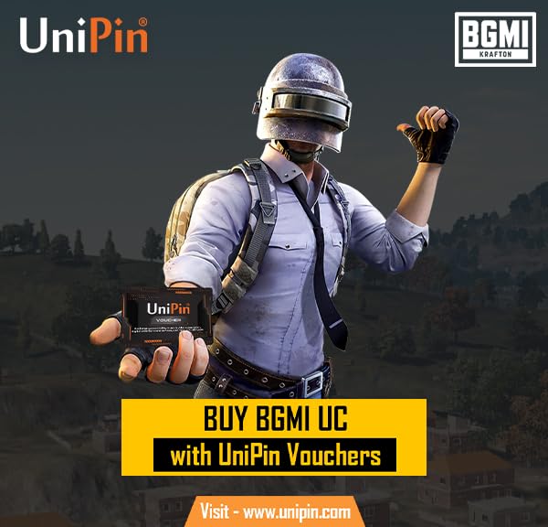 UniPin- BGMI Voucher (for BGMI UC top-up) 8100 UC (Flat 5% off ...