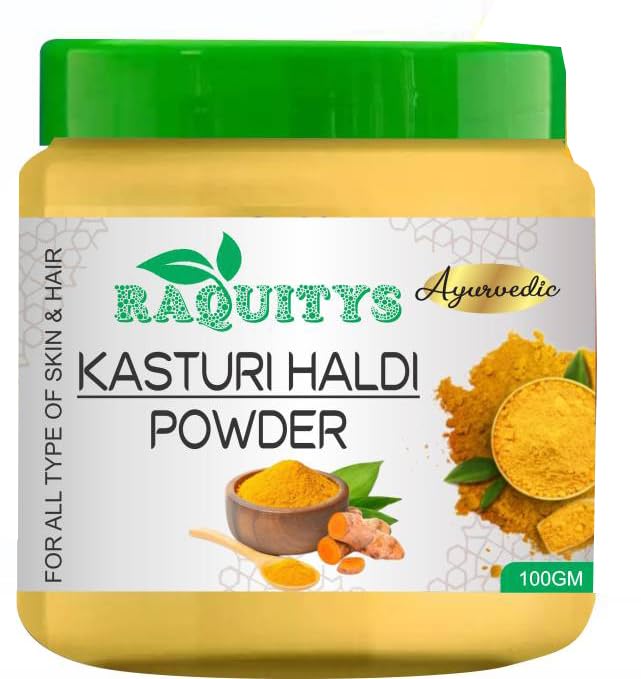 raquitys Turmeric Powder (Kasturi Manjal/Amba Haldi/Jangli Haldi (100 g ...
