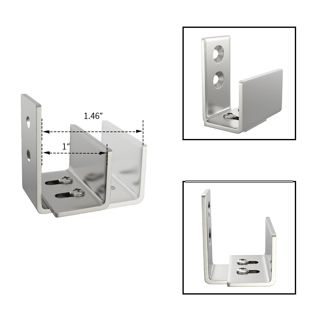 Snapklik.com : Sliding Barn Door Bottom Floor Guide, U Shape, Flexible ...