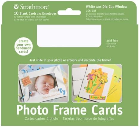 Strathmore Speciality Cards and Envelopes Photo Frame White (5" x 6.875 ...