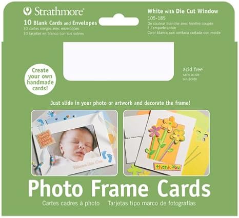 Strathmore Speciality Cards and Envelopes Photo Frame White (5" x 6.875 ...