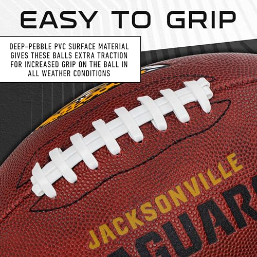 Franklin Sports NFL Jacksonville Jaguars Football – Youth Junior Size ...
