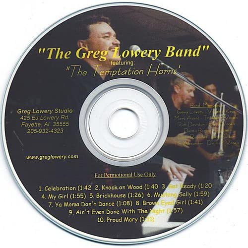 Greg Lowery, Greg Lowery Band - Promotional CD - Amazon.com Music