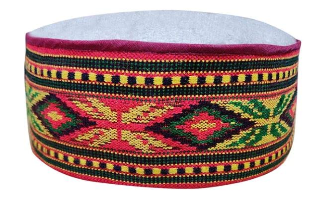 ARUNA KULLU HANDLOOM Himachali Kullu Patti Woolen Topi/Cap for Men ...