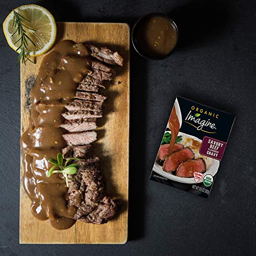 Snapklik.com : Imagine Organic Gravy, Savory Beef, 13.5 Oz
