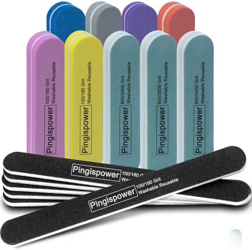 Amazon.com : Nail File, 25 Pack Nail Files and Buffers Nail Care 180/ ...