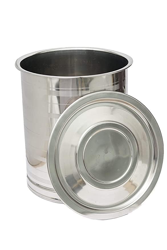 Buy Super HK 18 Litre Stainless Steel Atta Tanki/Container/Box/Drum ...