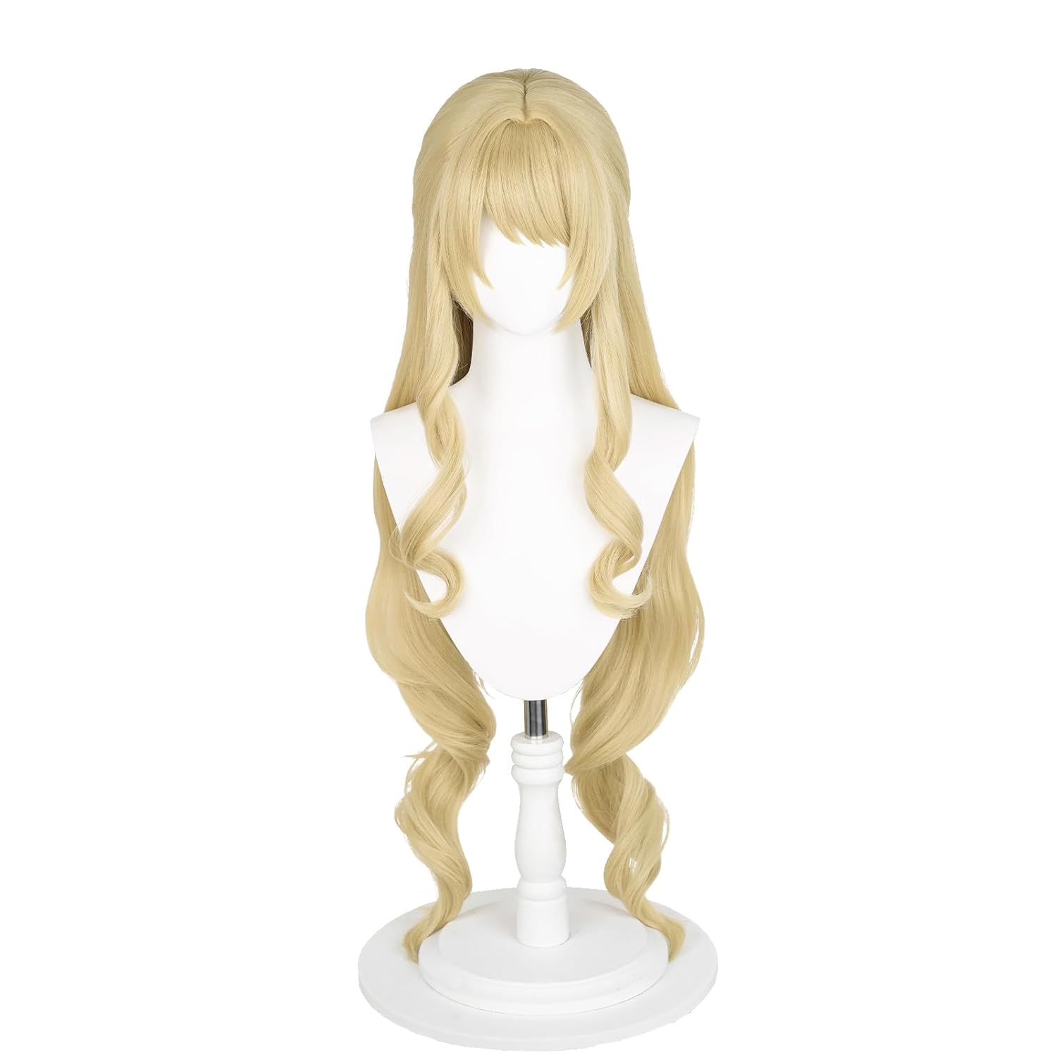 Amazon.com: Meguru COS Genshin Impact Fontaine Navia character wig Gold ...