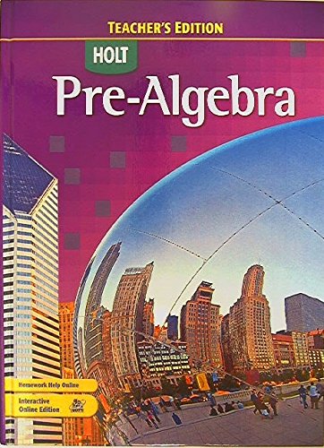 Holt Pre-Algebra Teacher's Edition, 9780030934674, 0030934672 ...