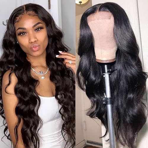 Amazon.com : AUOCATTAIL 28 Inch Wave Wig HD Lace Front Wigs Human Hair ...