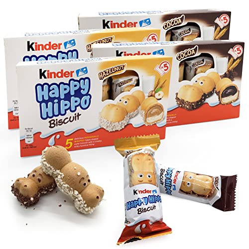 Buy Kinder Happy Hippo – Pack of 8 Kinder Hippos with 4 Cocoa & 4 ...