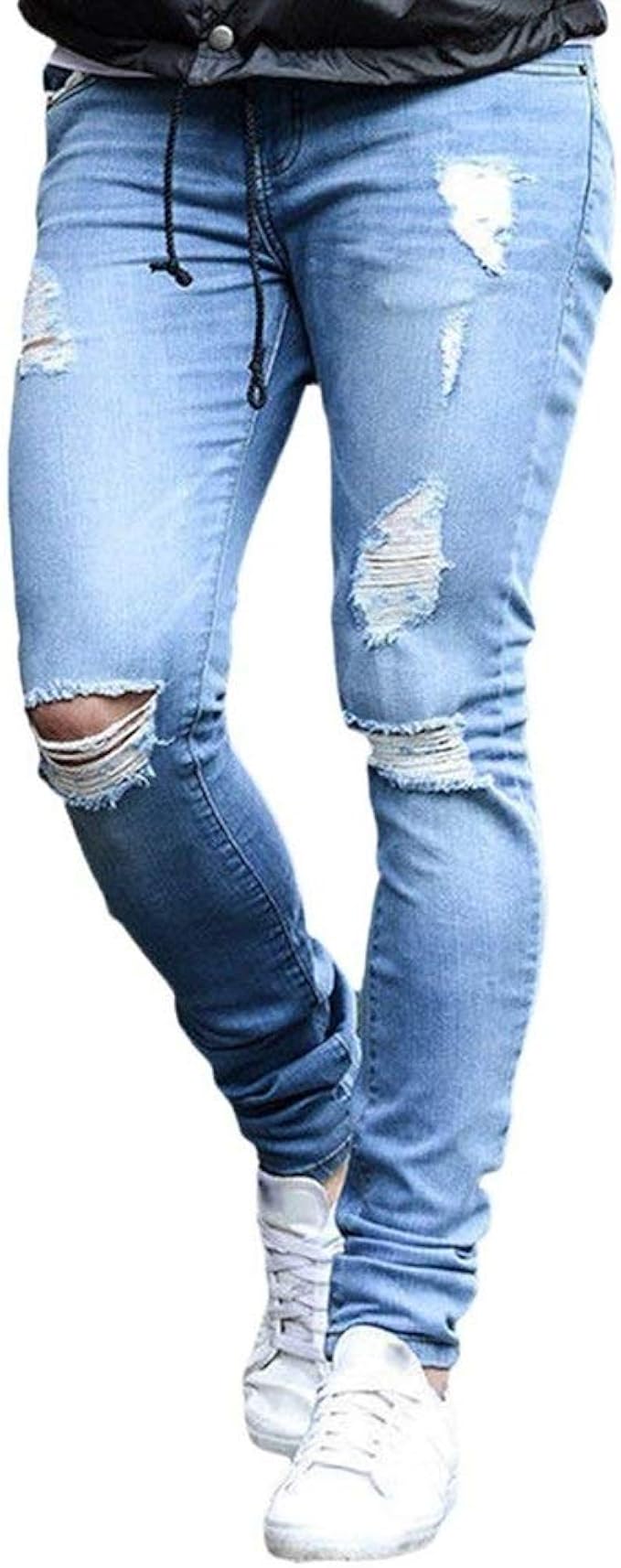 HaiDean Pantalones De Mezclilla Apretados Outer Tret De Otoño Modernas Casual Invierno para ...