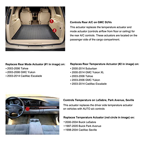 Snapklik.com : 604-111 Blend Door Actuator For Tahoe, GMC Yukon ...