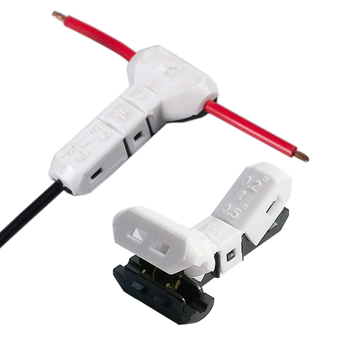 T Tap Wire Connectors Self Stripping Quick Splice Electrical Wire ...