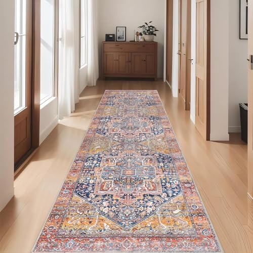 Homcomodar Runner Rug for Entryway 65x240cm Extra Long Hallway Non Slip ...