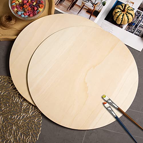 Snapklik.com : 12 Pack 16 Inch Round Wood Circles For Crafts Unfinished ...