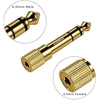 Amazon.com: TriLink Stereo Audio Adapter [Gold-Plated Pure Copper ] 6 ...