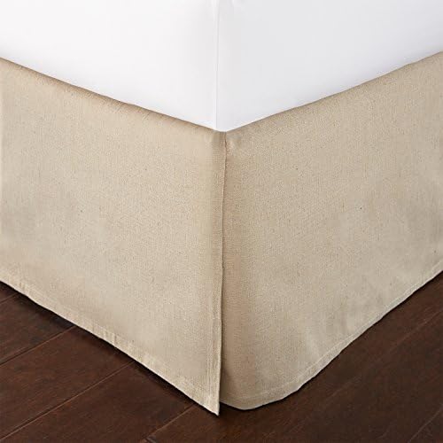 Amazon.com: Levtex Home King Size Faux Linen Dust Ruffle, 17-inch Drop ...