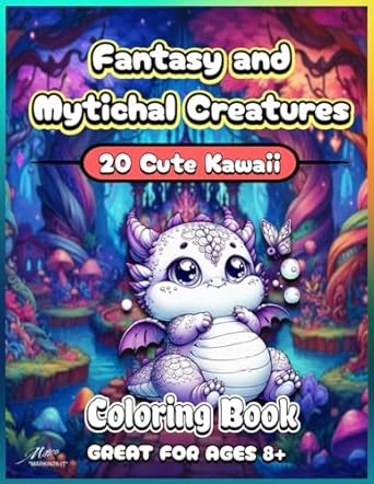 Amazon.com: Kawaii Fantasy and Mythical Creatures: 20 Adorable Creature ...
