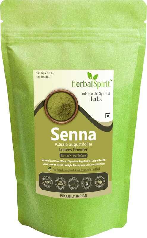 Herbal Spirit Senna Leaves Powder, 100gm | Senna Leaf | Sanamaki Leaves ...