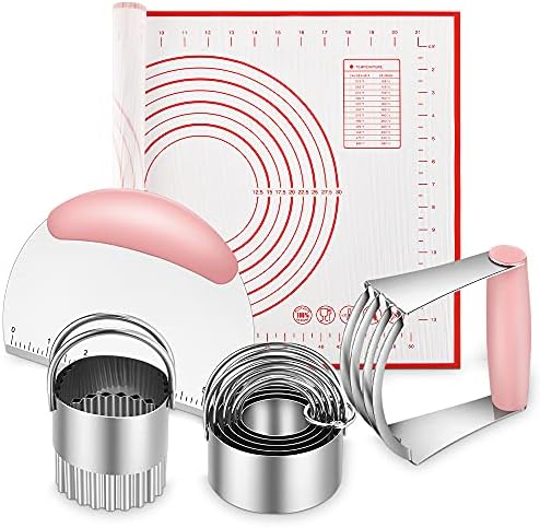 Amazon.com: Pastry Cutter, Biscuit Dough Cutter and Dough Blender Set ...