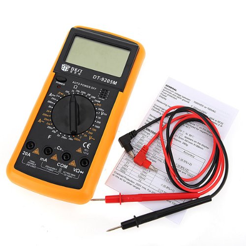 BEST DT9205M LCD AC DC Volt AMP OHM Electrical Digital Multimeter ...