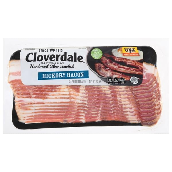 Amazon.com: Cloverdale Foods, Hickory Bacon, 12 Ounce : Grocery ...