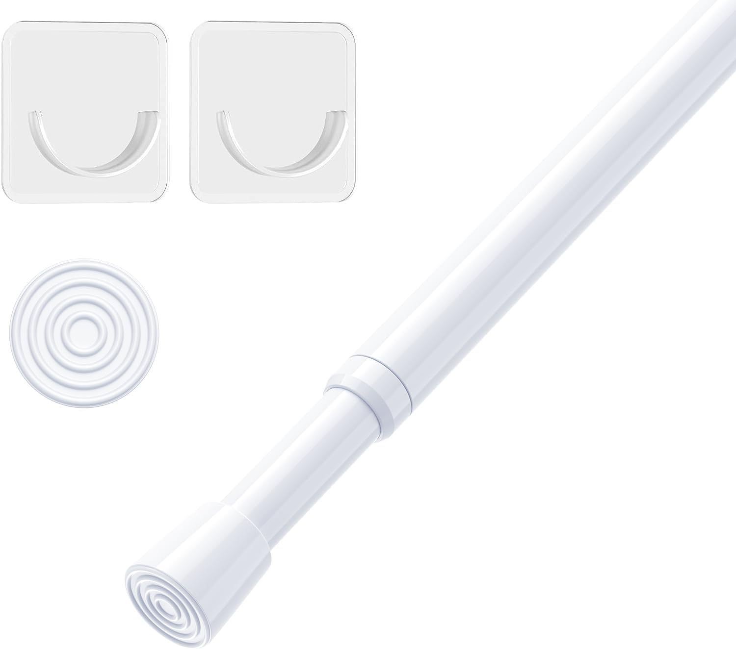 AIZESI 1pcs Tension Curtain Rod Spring Tension Rod Short Curtian Rods ...