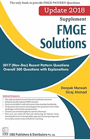 Supplement Fmge Solutions Update 2018 (Pb 2018): Marwah D ...