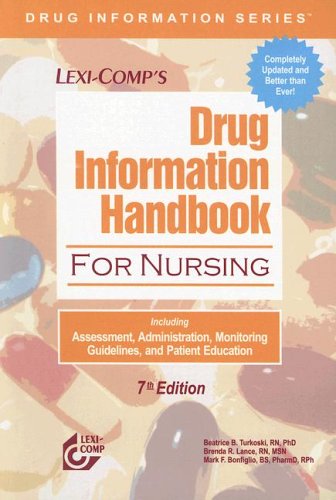 Lexi-Comp's Drug Information Handbook For Nursing: Including Assessment ...