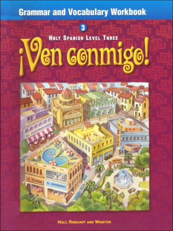 Amazon.com: Ven Conmigo Grammar and Vocabulary Workbook, Level 3: ...