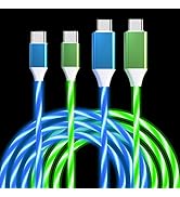 Amazon.com: 6.6FT 60W/3A Light up USB C to USB C Cable Fast Charging ...