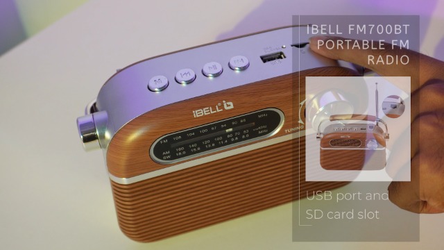 Watch iBELL FM700BT Portable FM Radio on Amazon Live