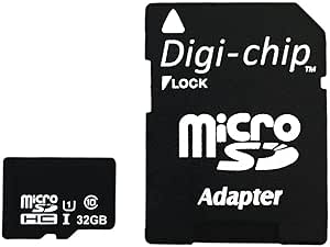 Digi-Chip DC32 32GB Micro-SD Memory Card Formatted in FAT32 UHS-1 100mb ...