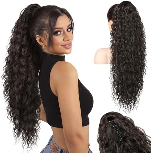 Amazon.com : SEIKEA Ponytail Extension, 26" Claw Clip Ponytail ...